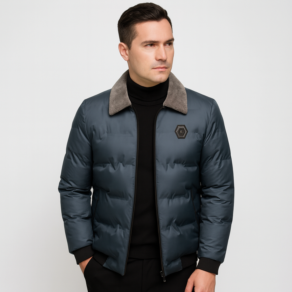 Men's Winter Jacket – Modern Elegance & Thermal Protection – Jack & Grace